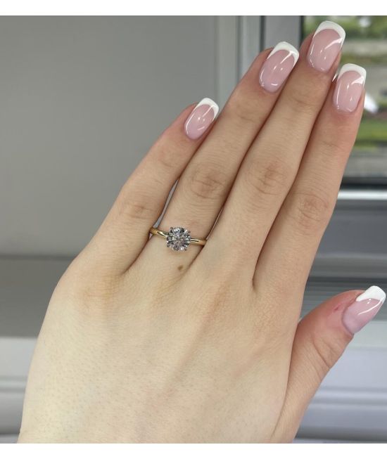 1.17 Carat Round Diamond a ring Gia certified