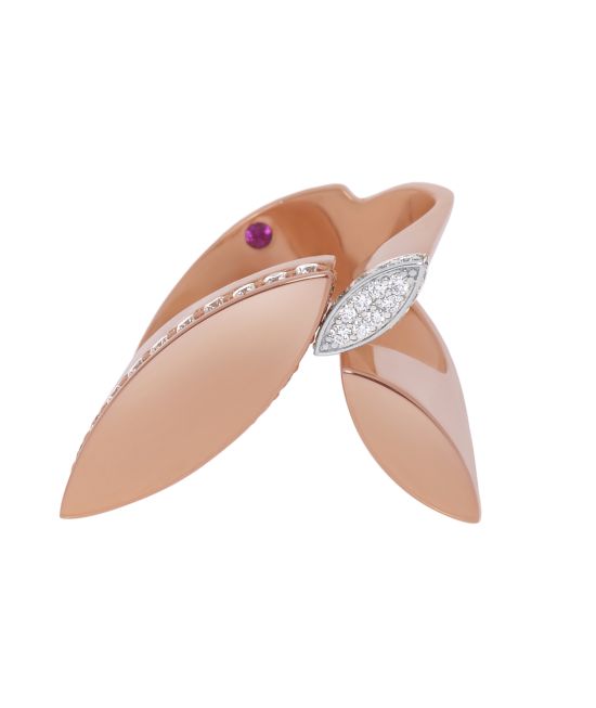 Roberto coin rose gold ring store